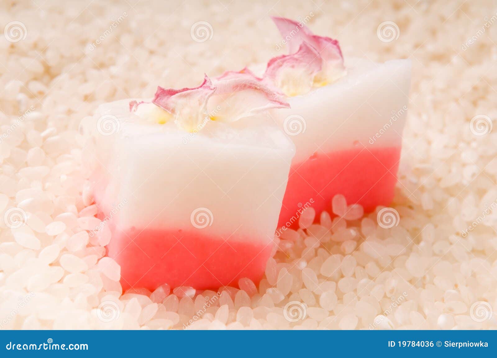 Japanese Dessert, Mochi with Rose Stock Photo - Image of sweet, blossom ...