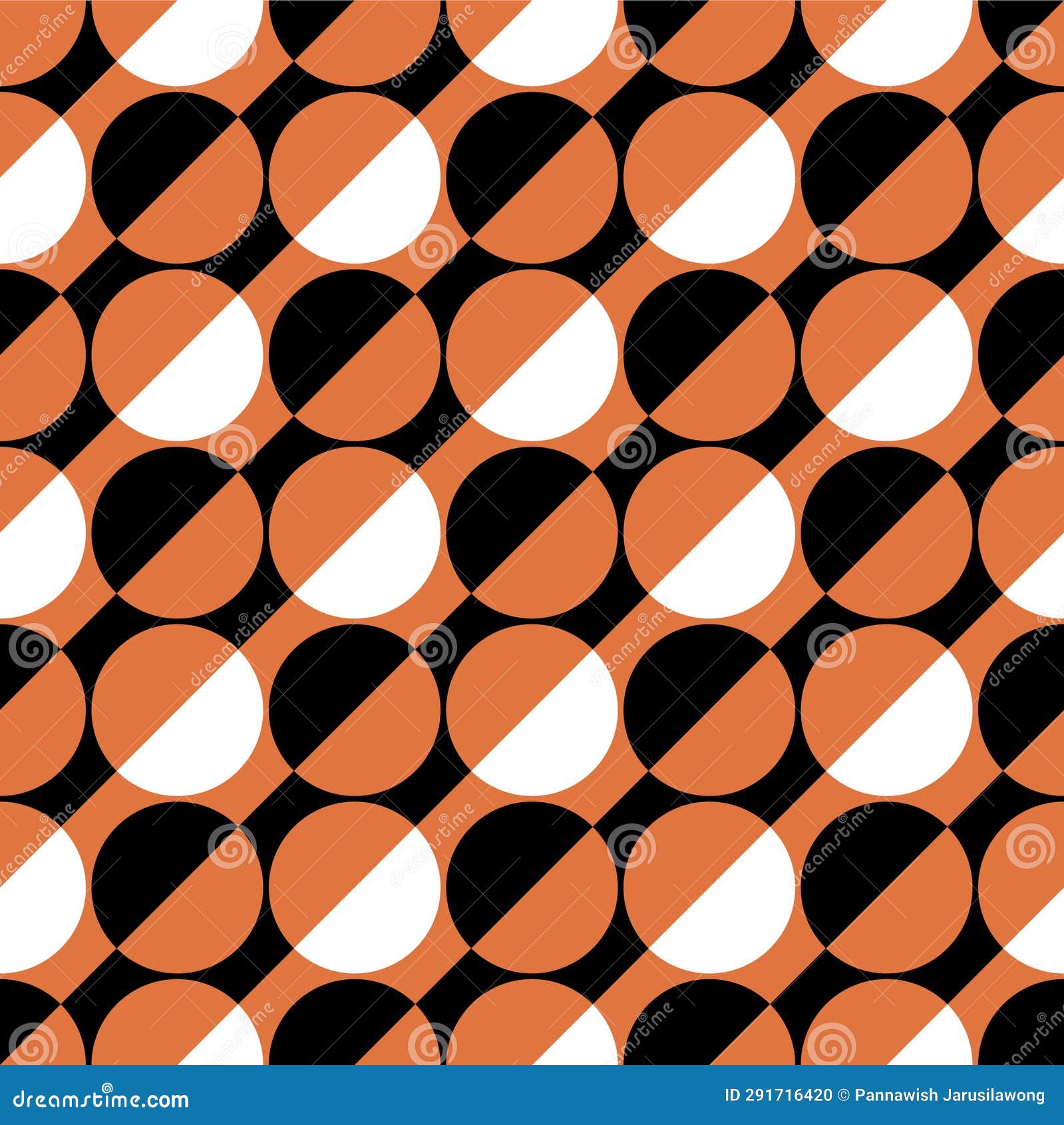 Japanese Diagonal Circle Stripe Vector Seamless Pattern Stock Vector ...