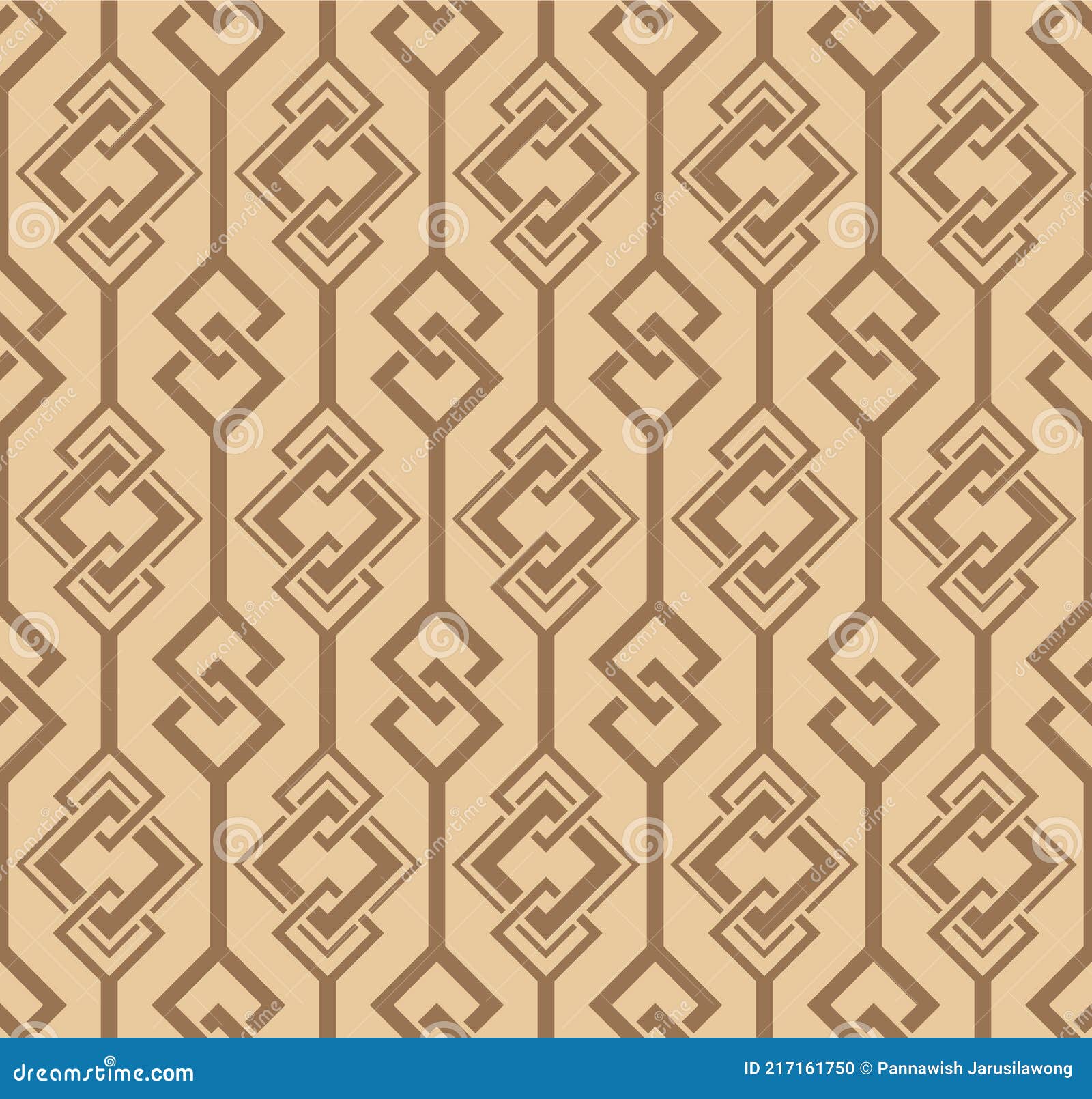 Japanese Diamond Chain Vector Seamless Pattern Stock Vector ...