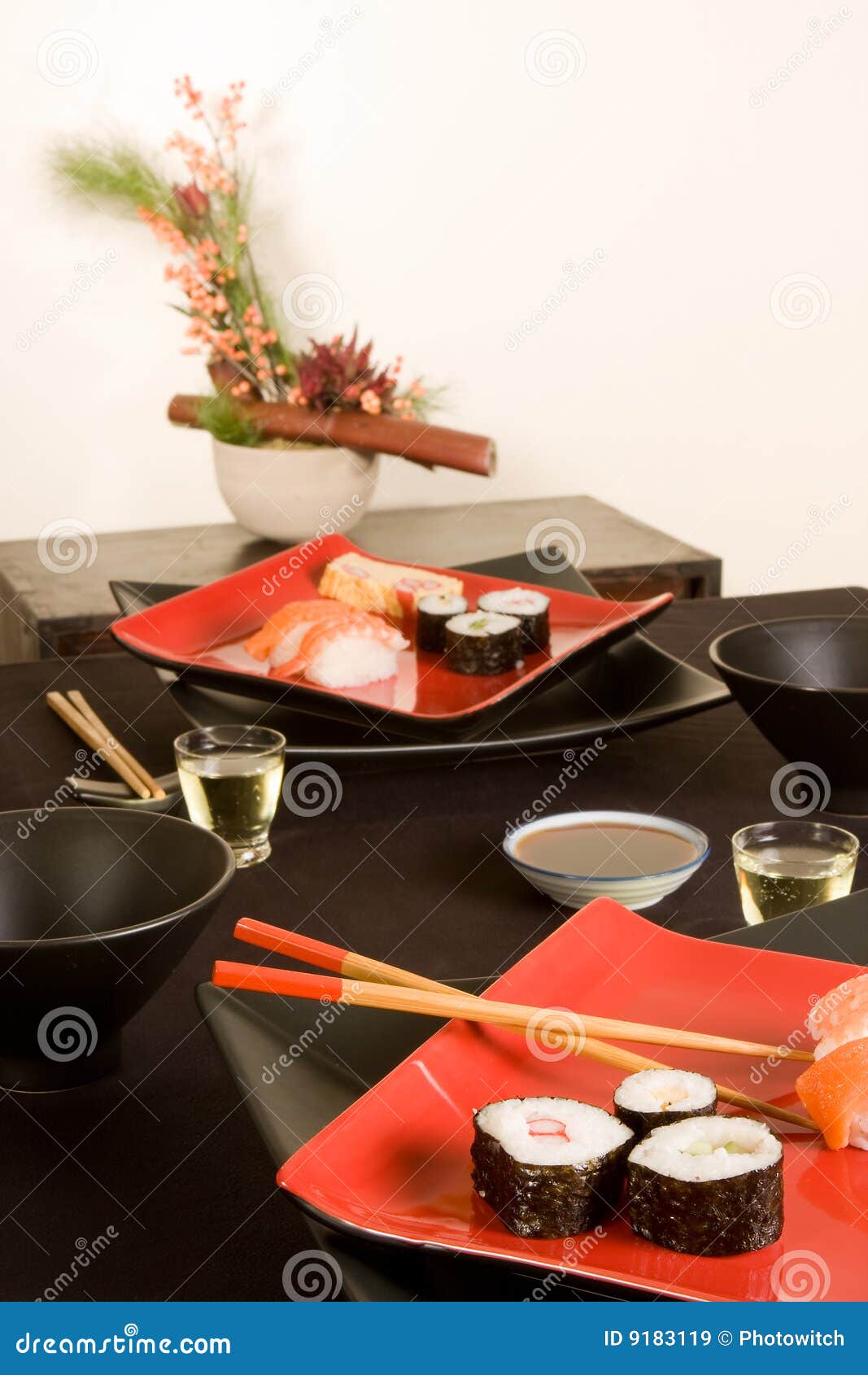 Japanese dinner stock image. Image of cuisine, lifestyle - 9183119