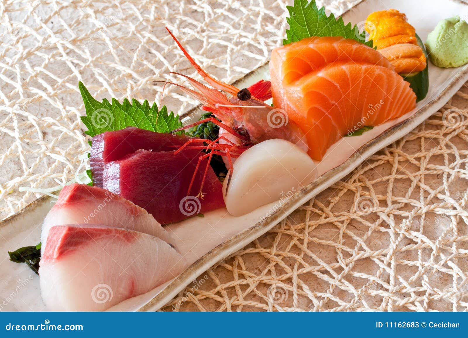 Japanese dishes - sashimi stock image. Image of japanese - 11162683