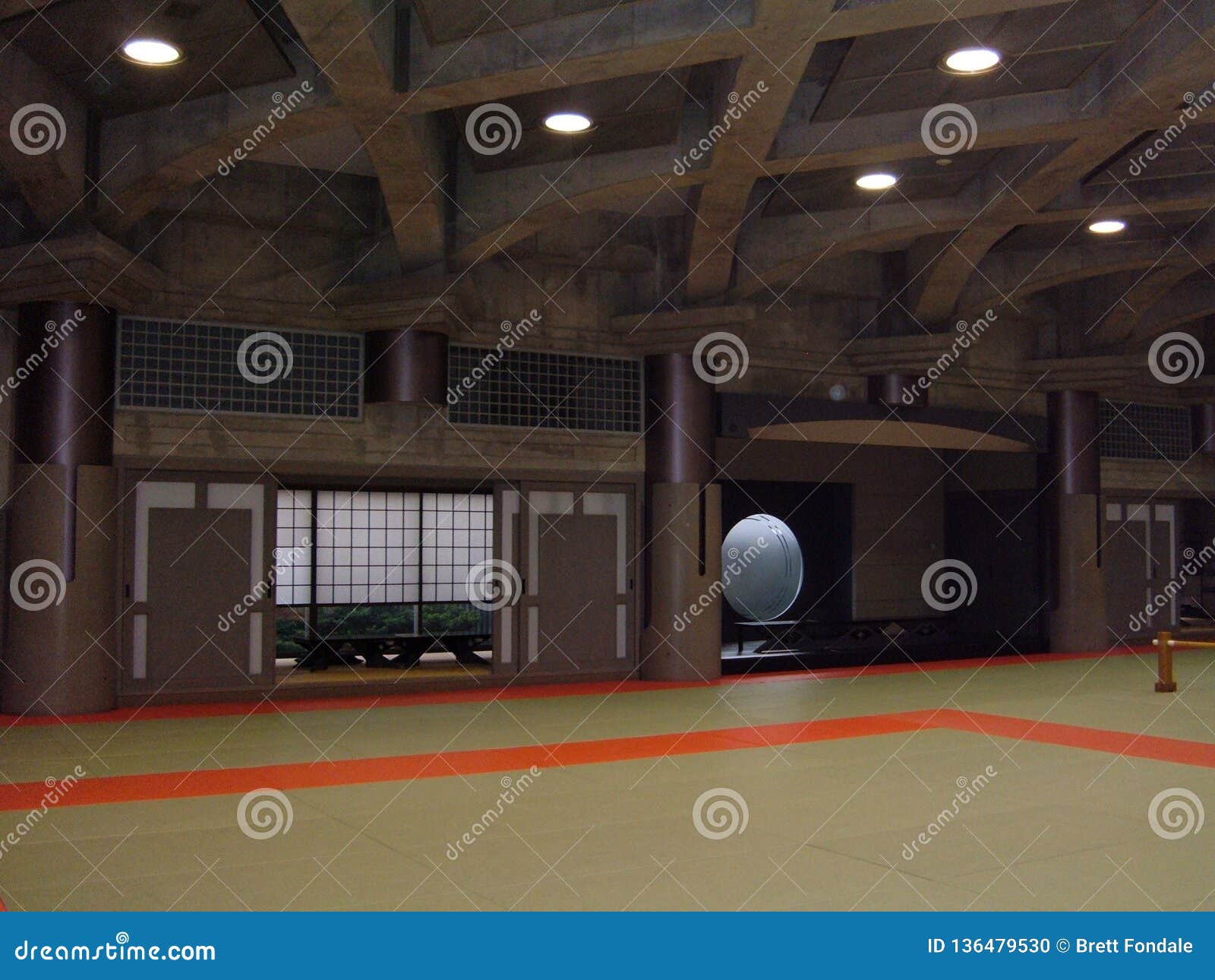 Japanese Dojo Interior Stock Photo | CartoonDealer.com #136479528