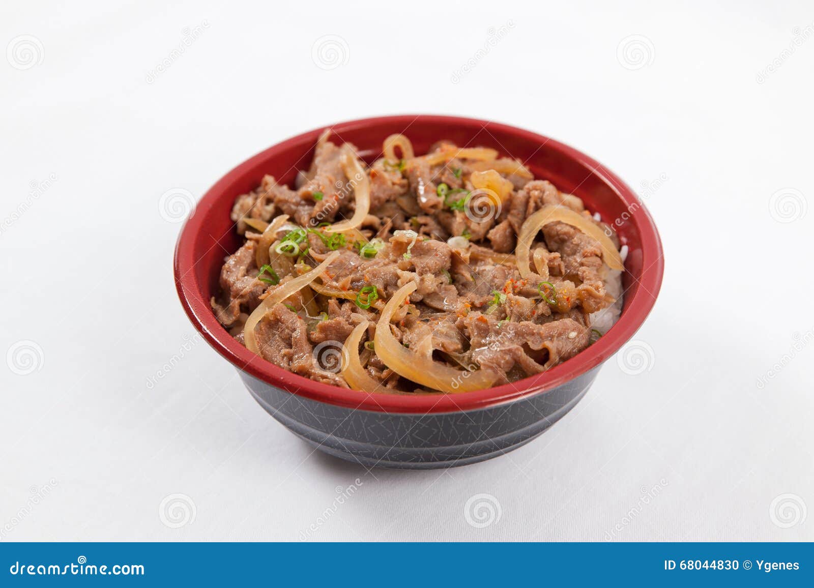 Japanese donburi stock photo. Image of gyudon, pork, salad - 68044830