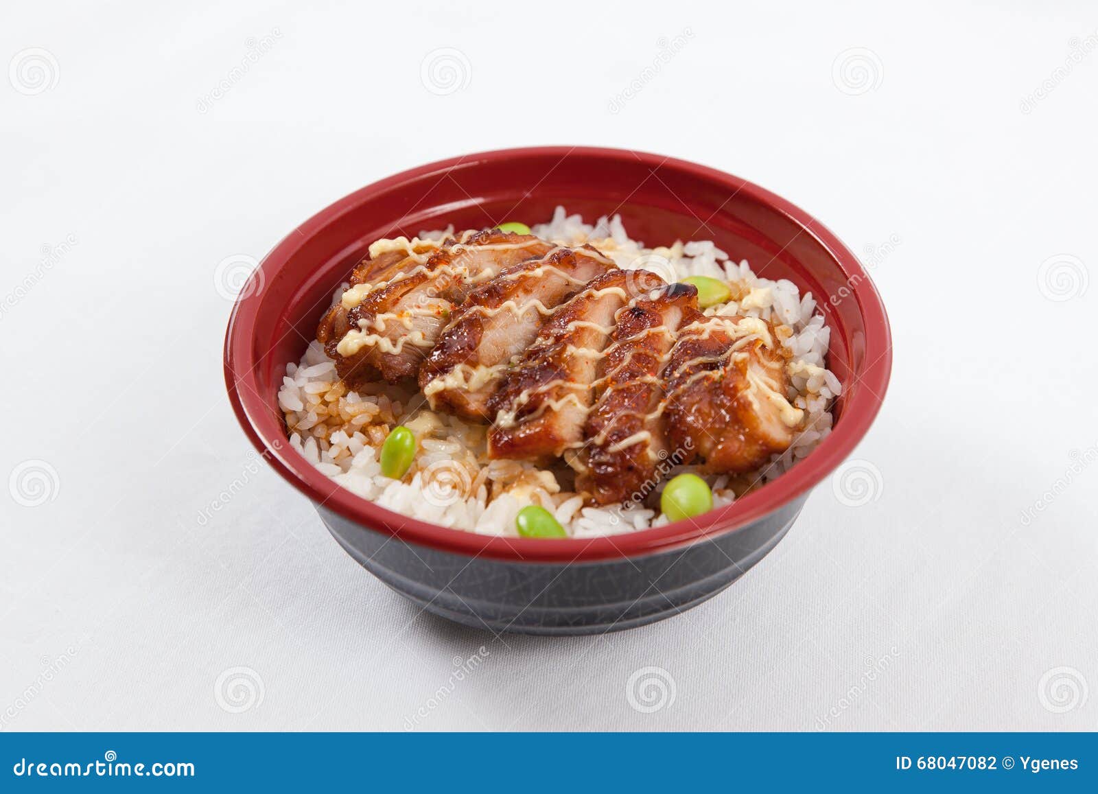 Japanese donburi stock photo. Image of salad, unagi, thinly - 68047082