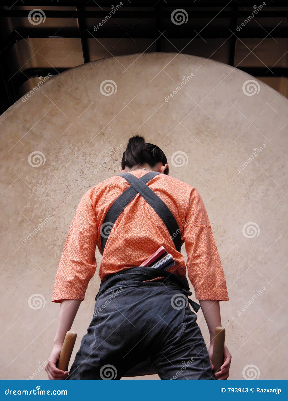 Japanese Drummer-concentration Moment Stock Image - Image of ...