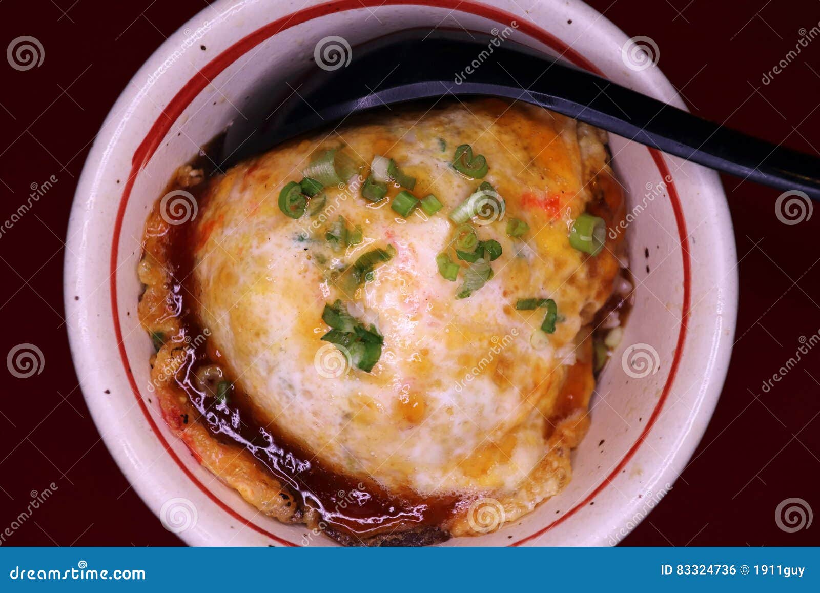 Japanese Egg Rice 1 stock photo. Image of spoon, meal - 83324736