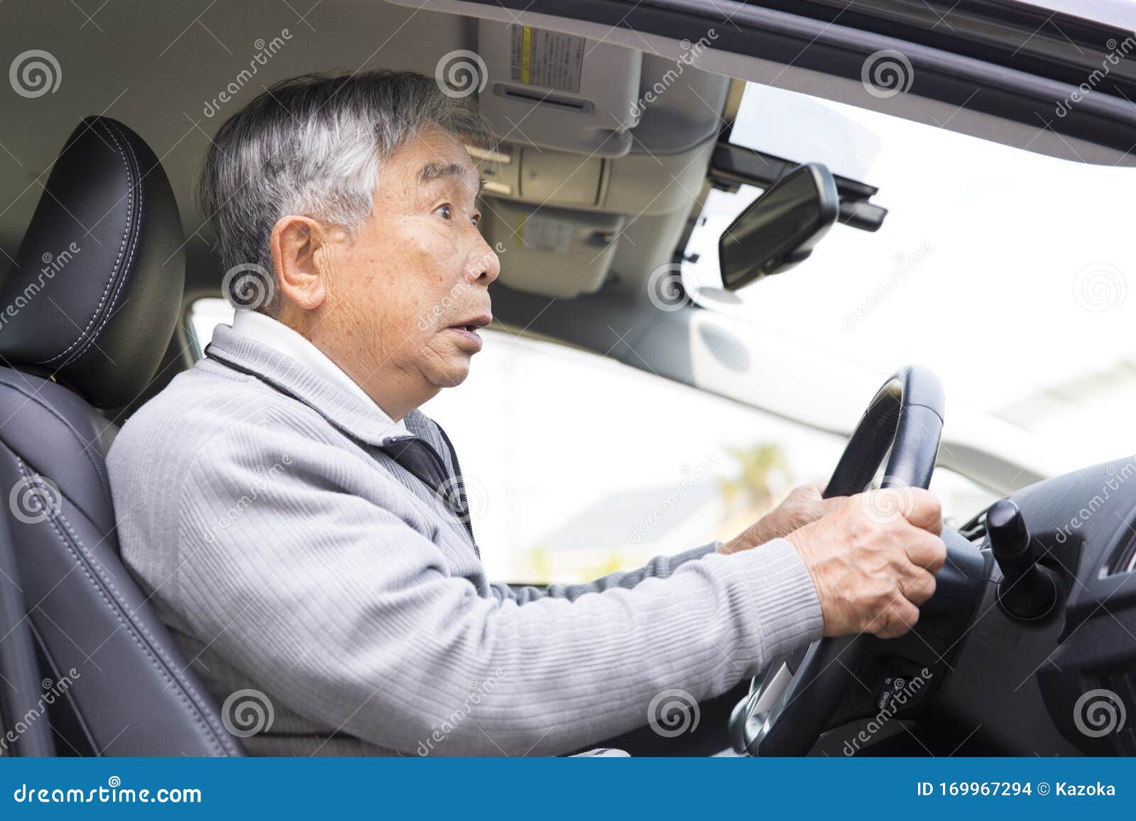 Senior driver, danger stock photo. Image of wheel, transportation ...