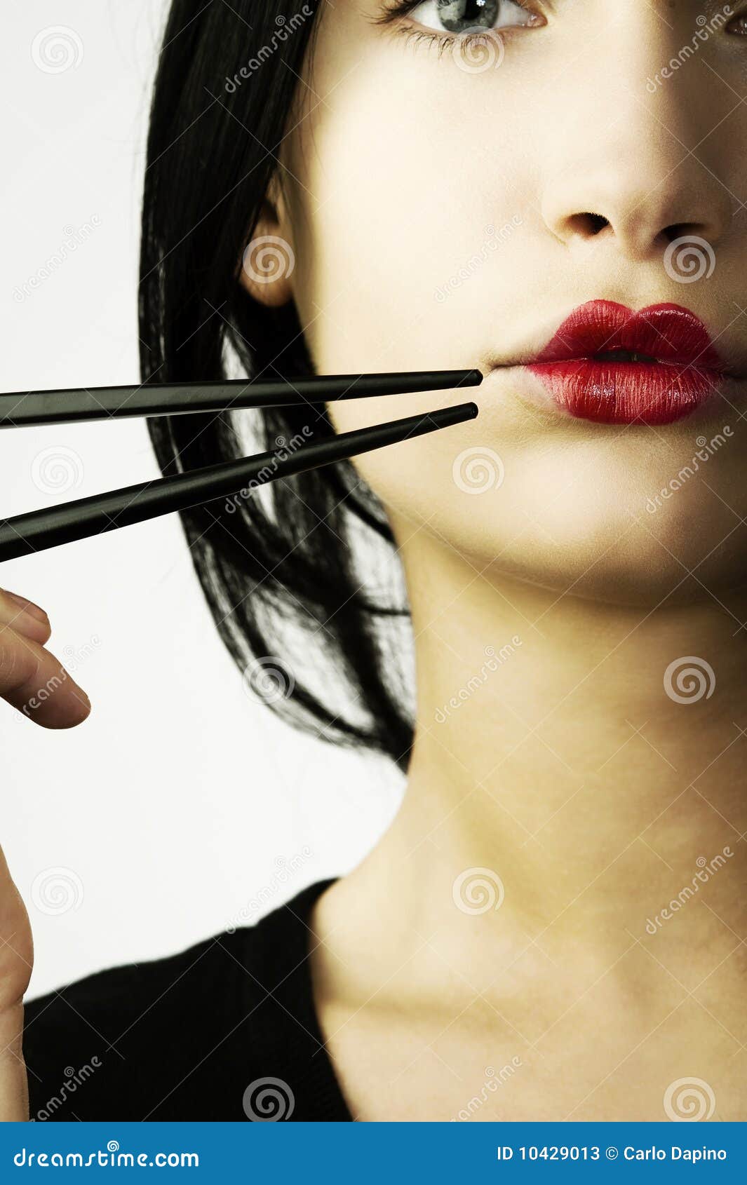 Japanese face stock image. Image of black, japanese, exotic - 10429013