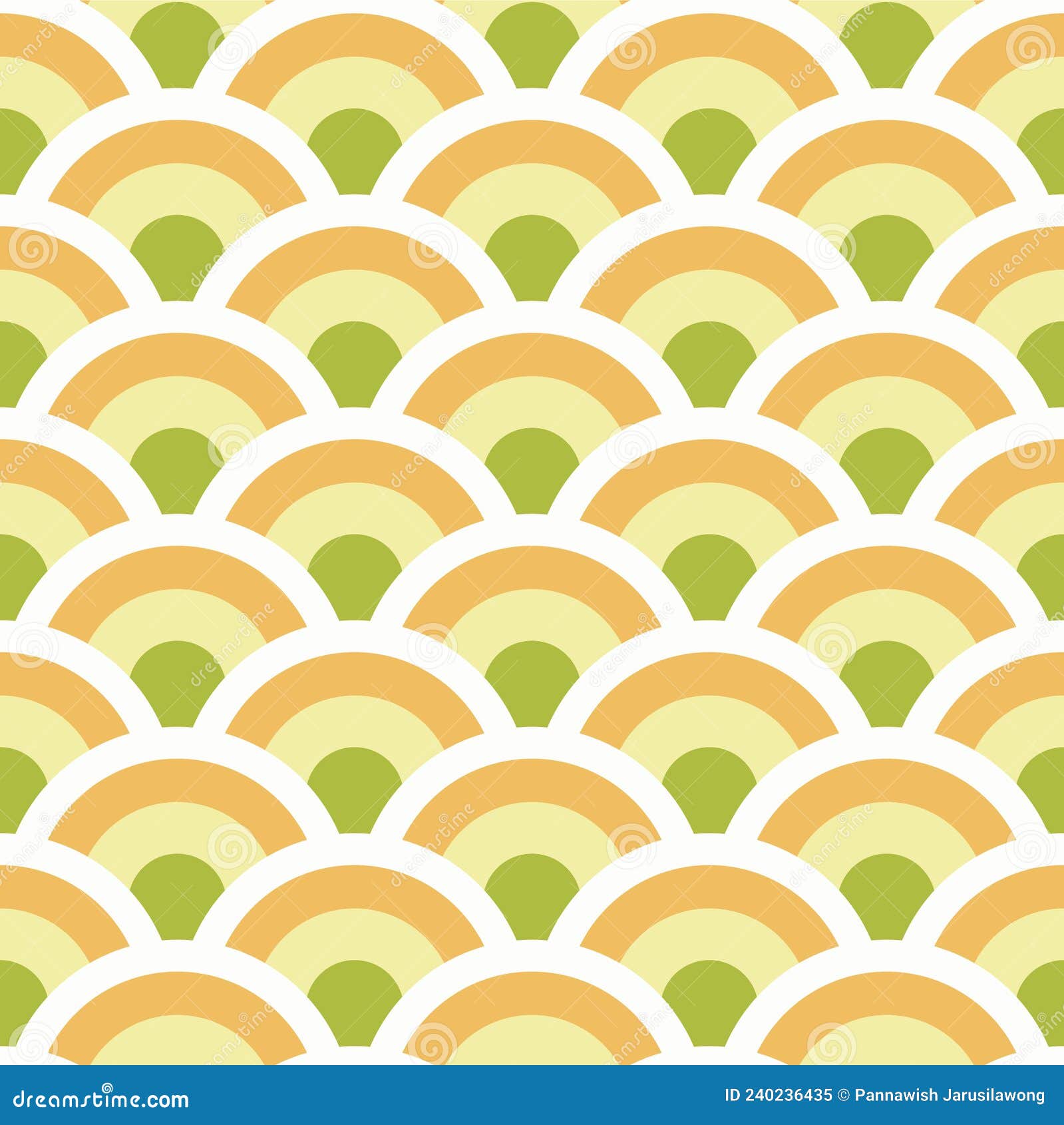 Japanese Fan Wave Vector Seamless Pattern Stock Vector - Illustration ...