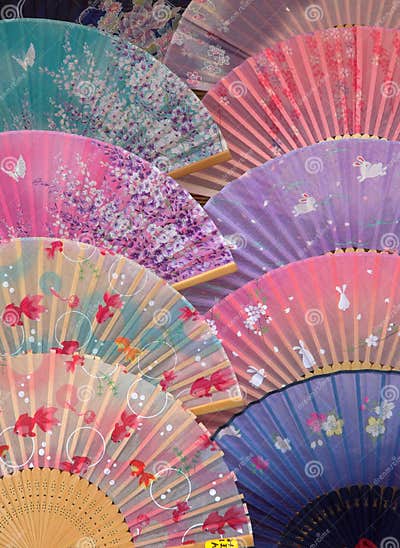 Japanese fans stock image. Image of bamboo, japanese, asia - 1295801