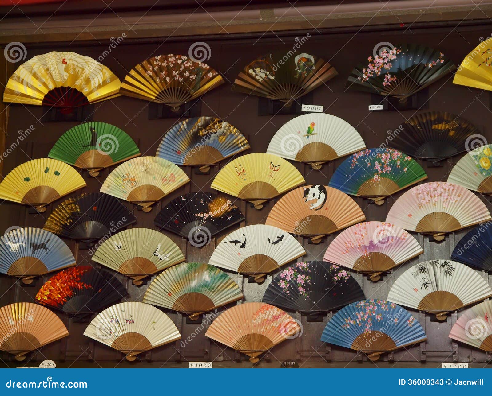 Japanese Fans stock image. Image of folds, folded, bamboo - 36008343