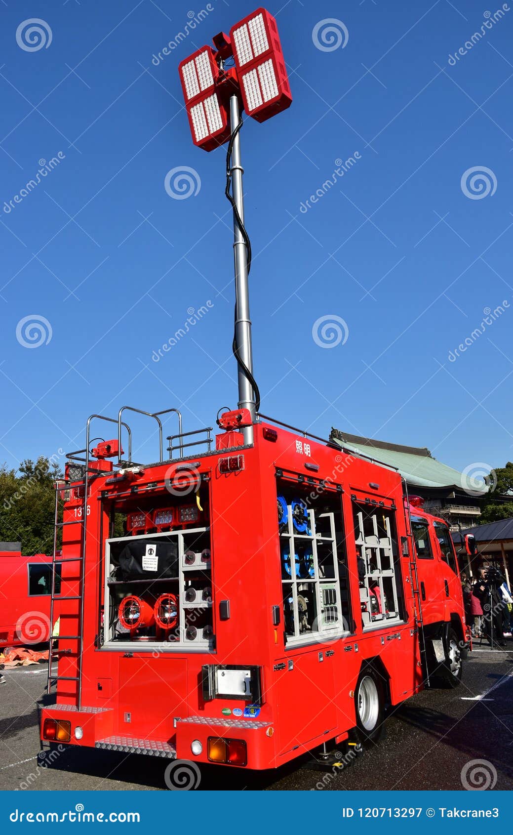 Japanese fire engine editorial photography. Image of outdoor - 120713297
