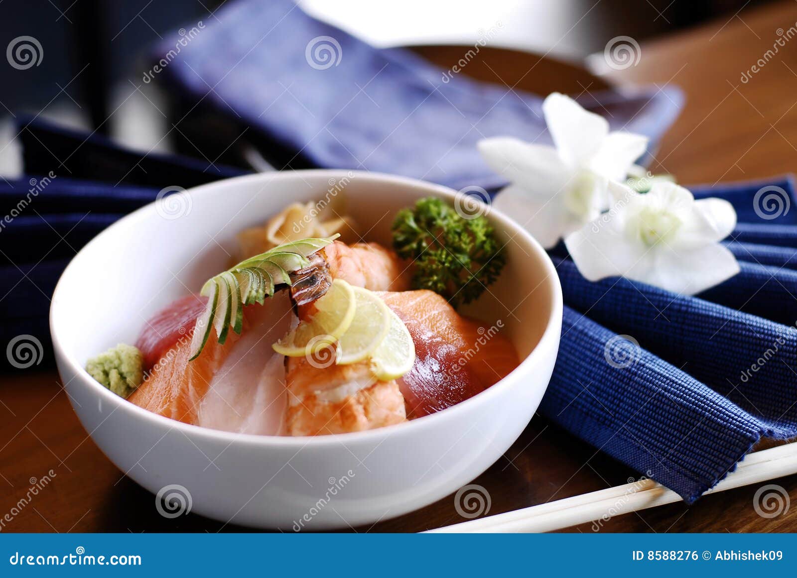 Japanese fish based dish stock photo. Image of gourmet - 8588276