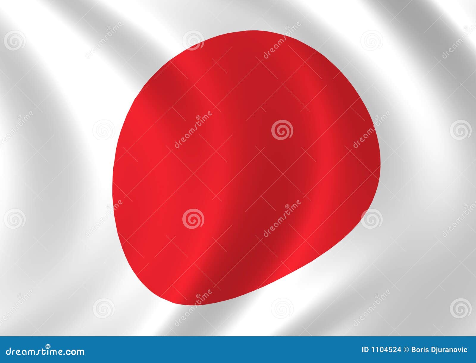 Japanese flag #2 stock illustration. Illustration of japan - 1104524