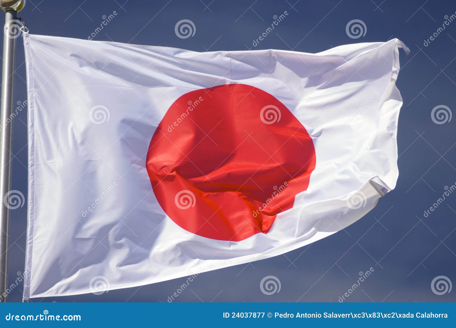 Japanese flag stock image. Image of standard, closeup - 24037877