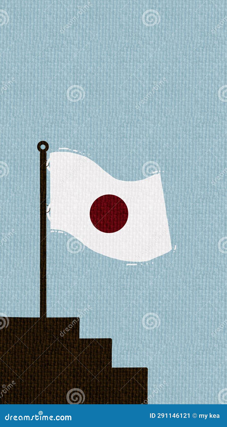 The Japanese Flag or Hinomaru is a White Flag with a Red Circle in the ...