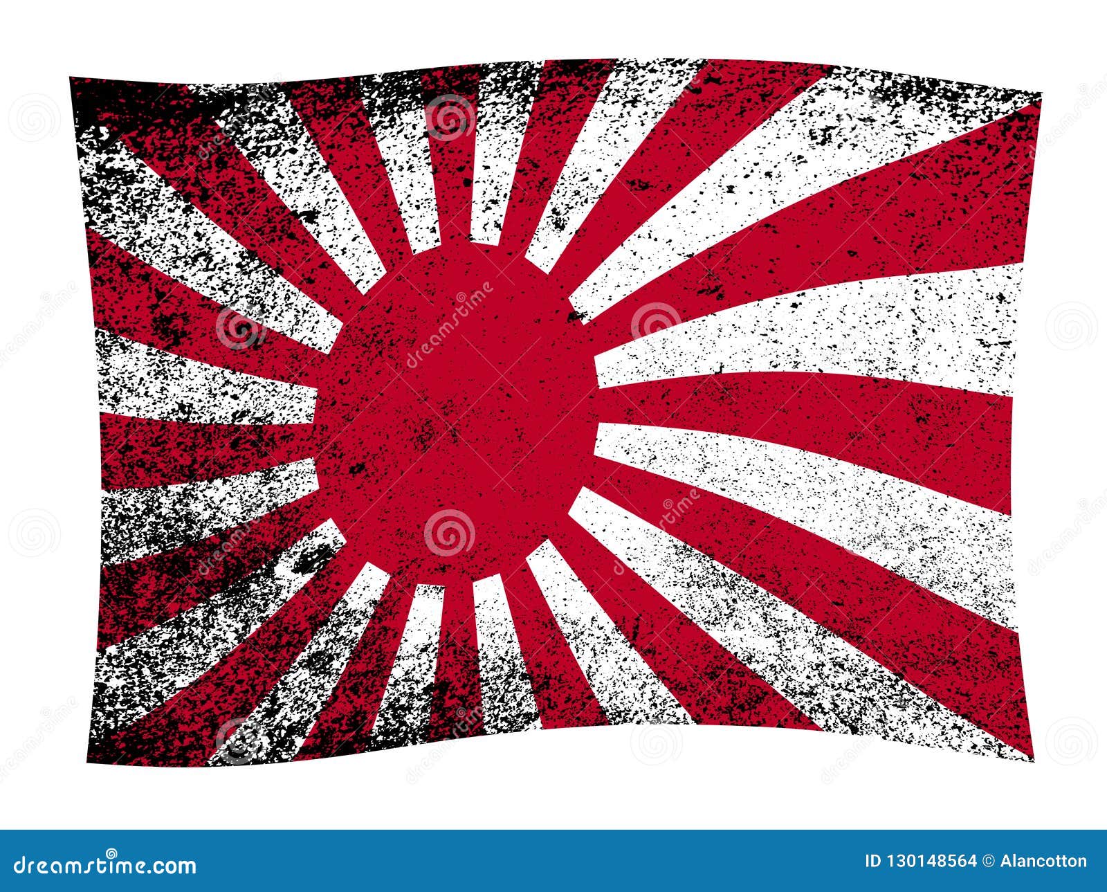 Japanese Flag Wave stock illustration. Illustration of east - 130148564