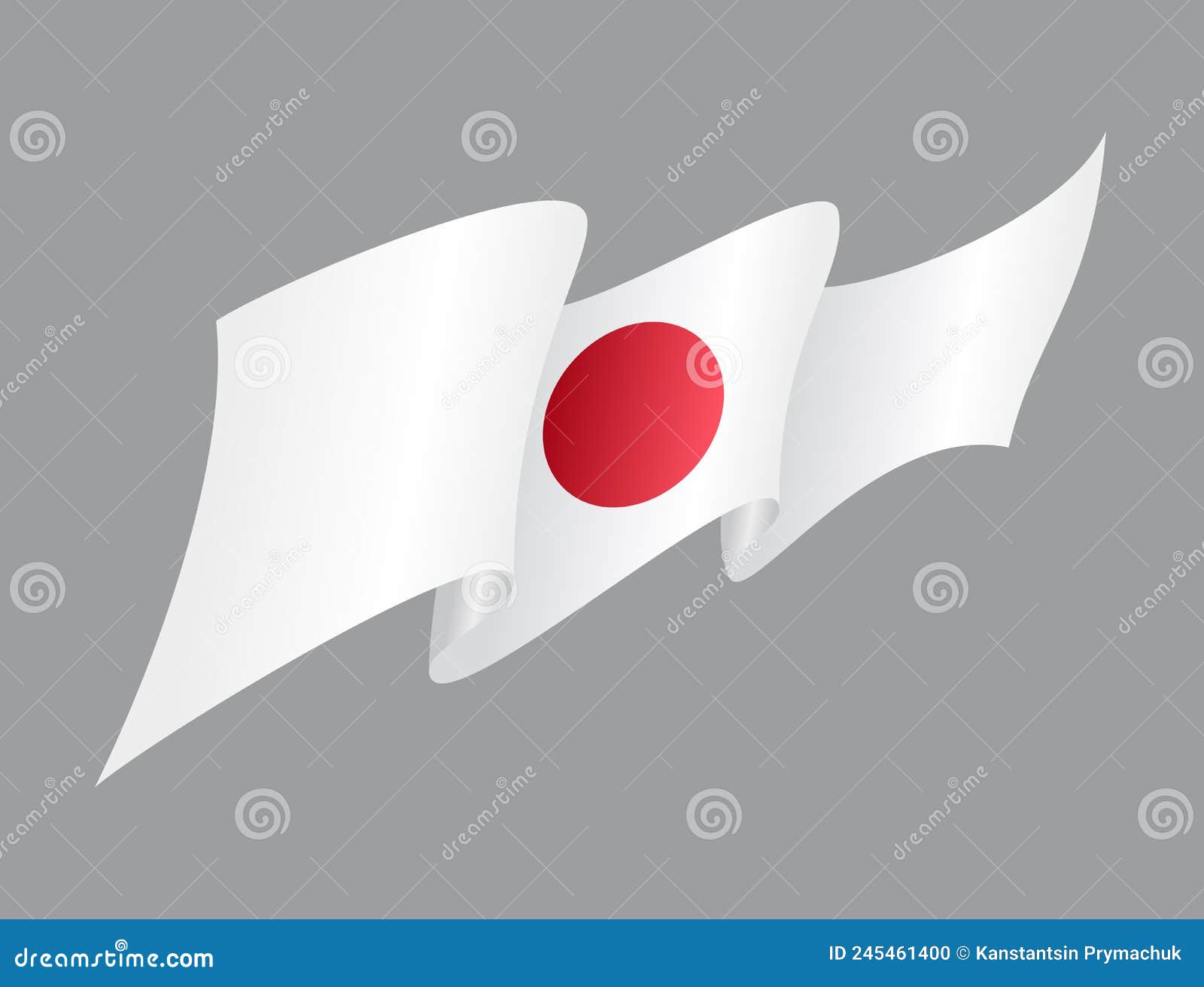 Japanese Flag Wavy Abstract Background. Vector Illustration. Stock ...