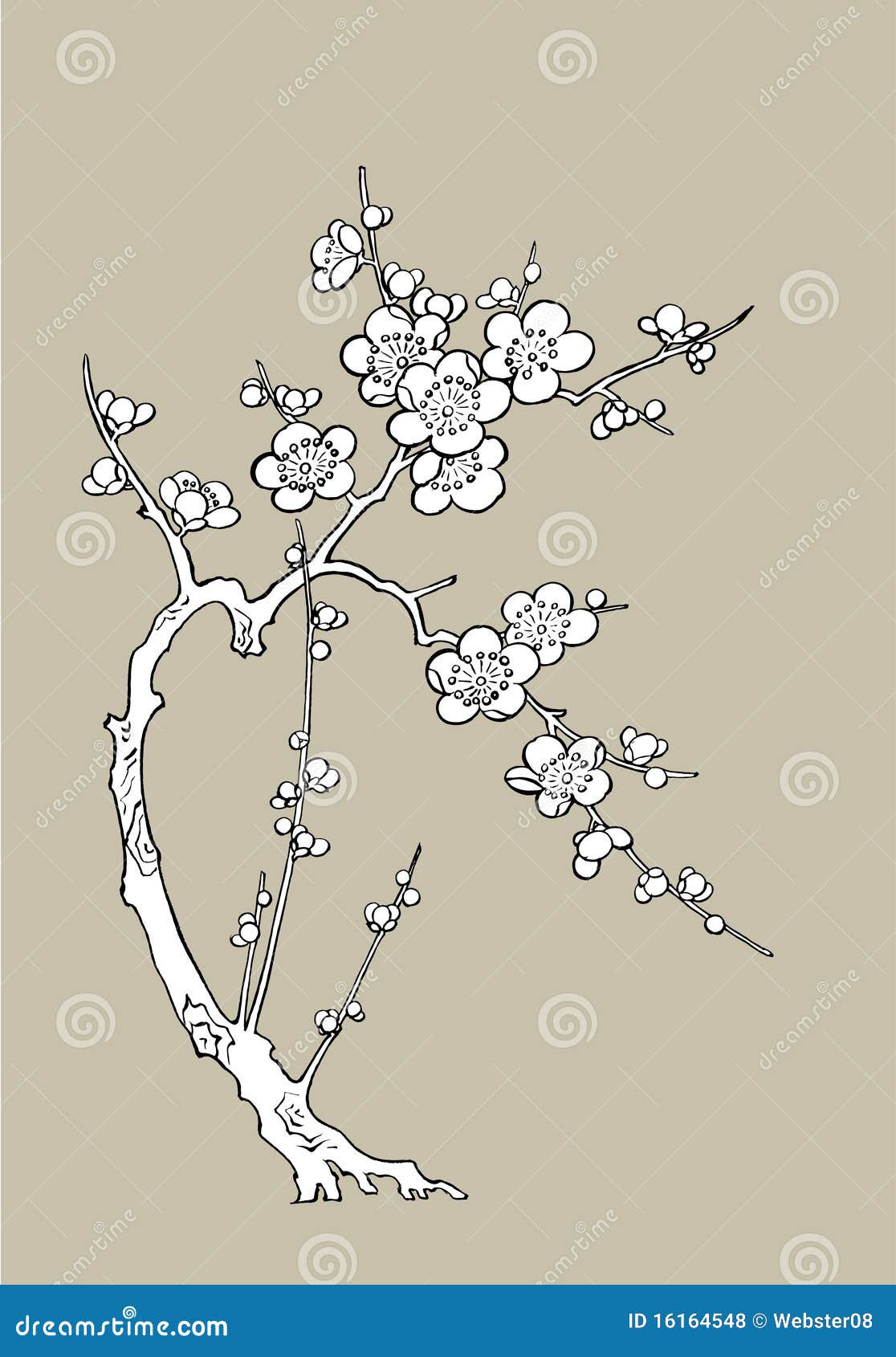 Japanese floral vector stock illustration. Illustration of floral ...