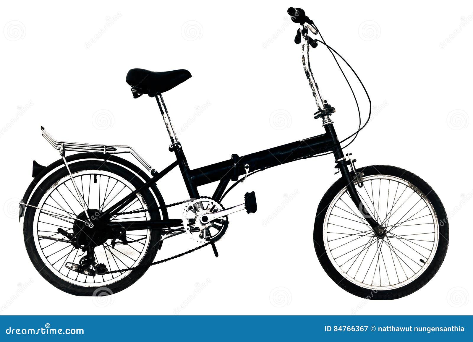 Japanese Folding Bike Isolated. Stock Image - Image of asian, healthy ...