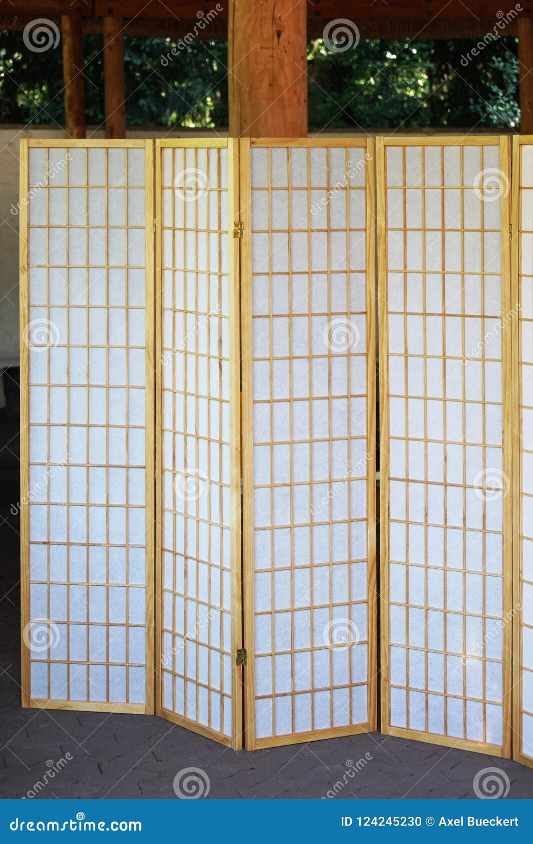 Japanese folding screen stock photo. Image of panel - 124245230