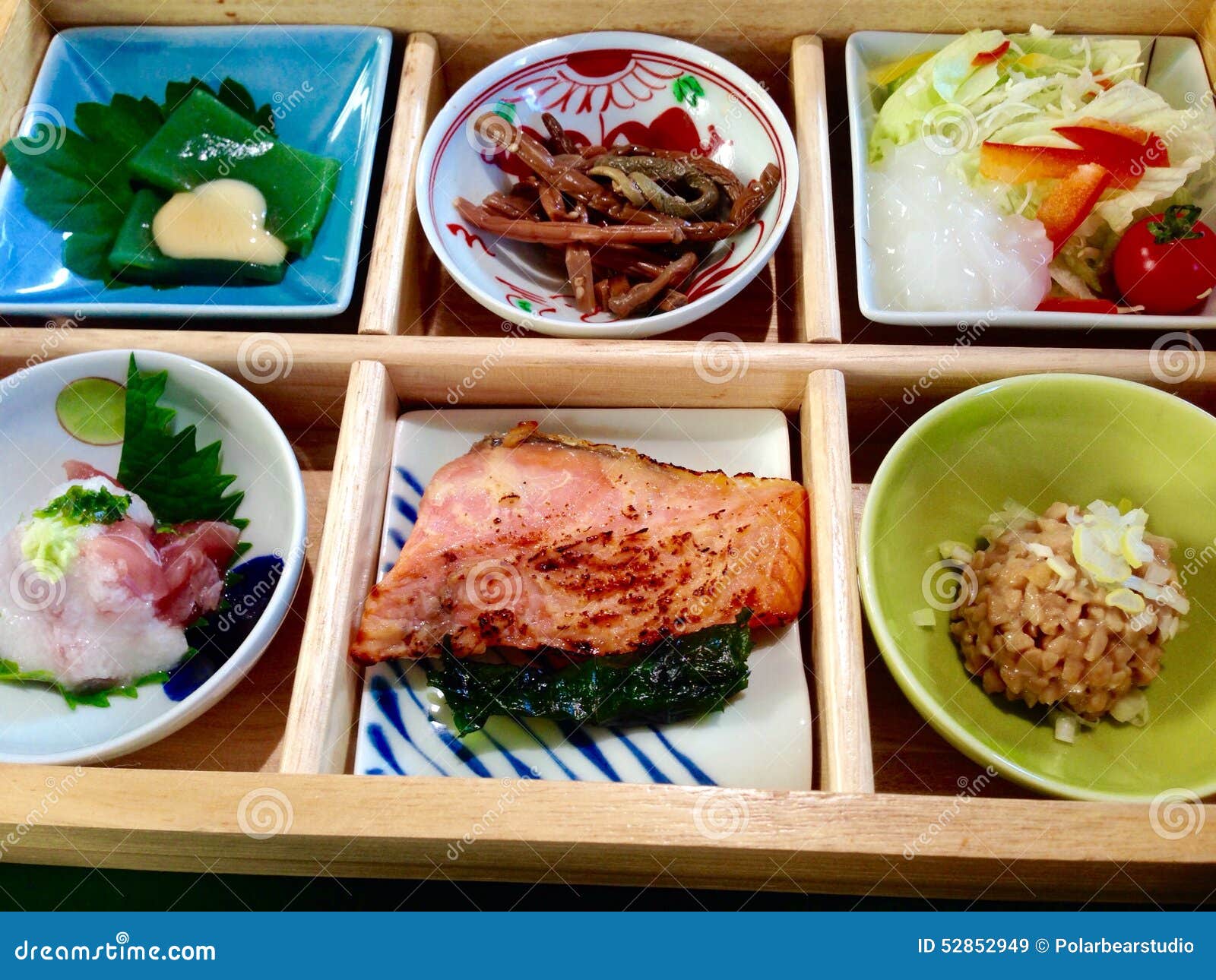 Japanese food bento set stock image. Image of garlic - 52852949