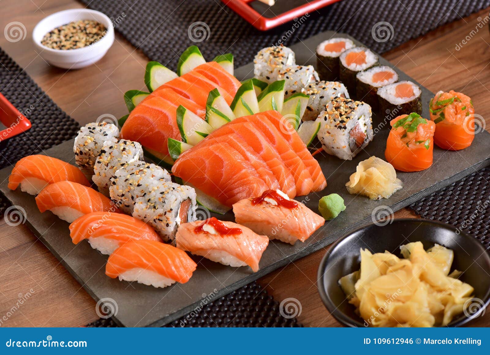 Japanese food board stock photo. Image of rice, cooking - 109612946