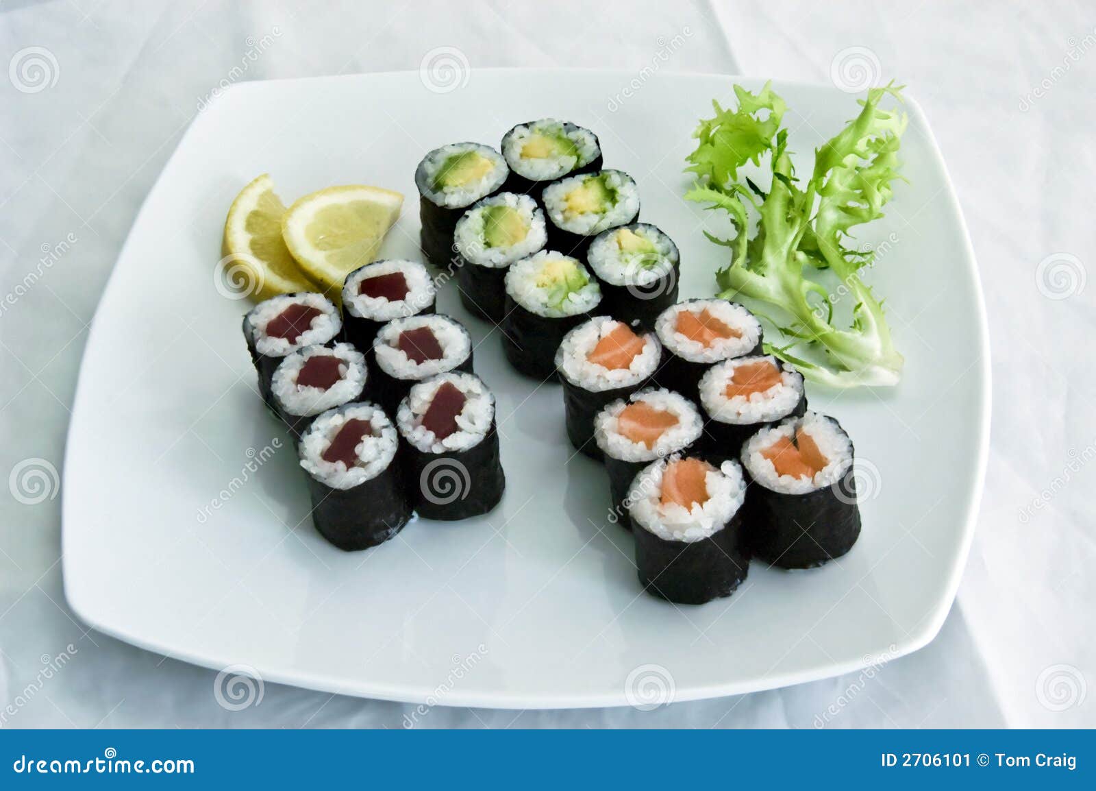 Japanese Food, Eighteen Makis Stock Image - Image of gourmet, asia: 2706101