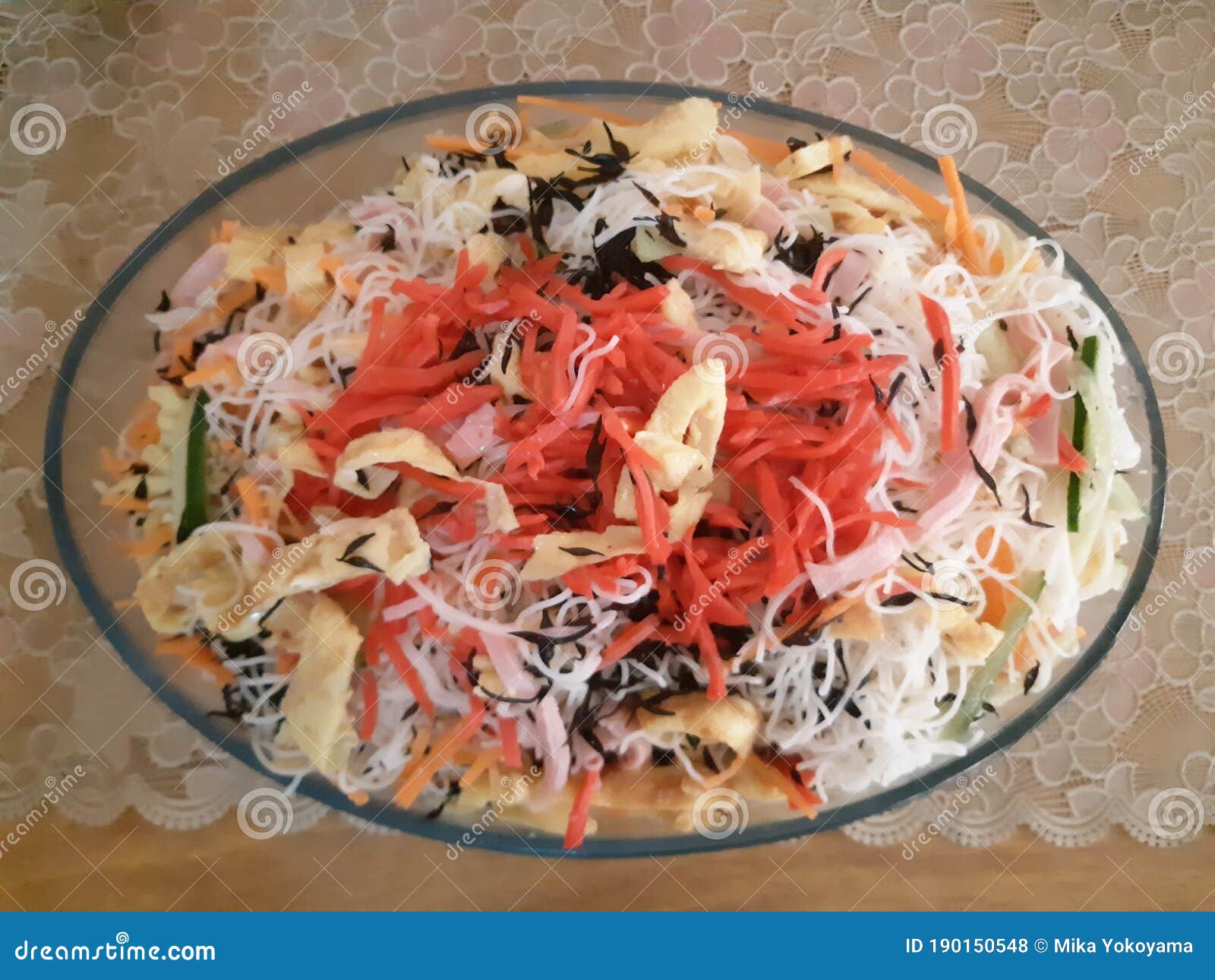 Japanese food, harusame stock photo. Image of fish, meal - 190150548