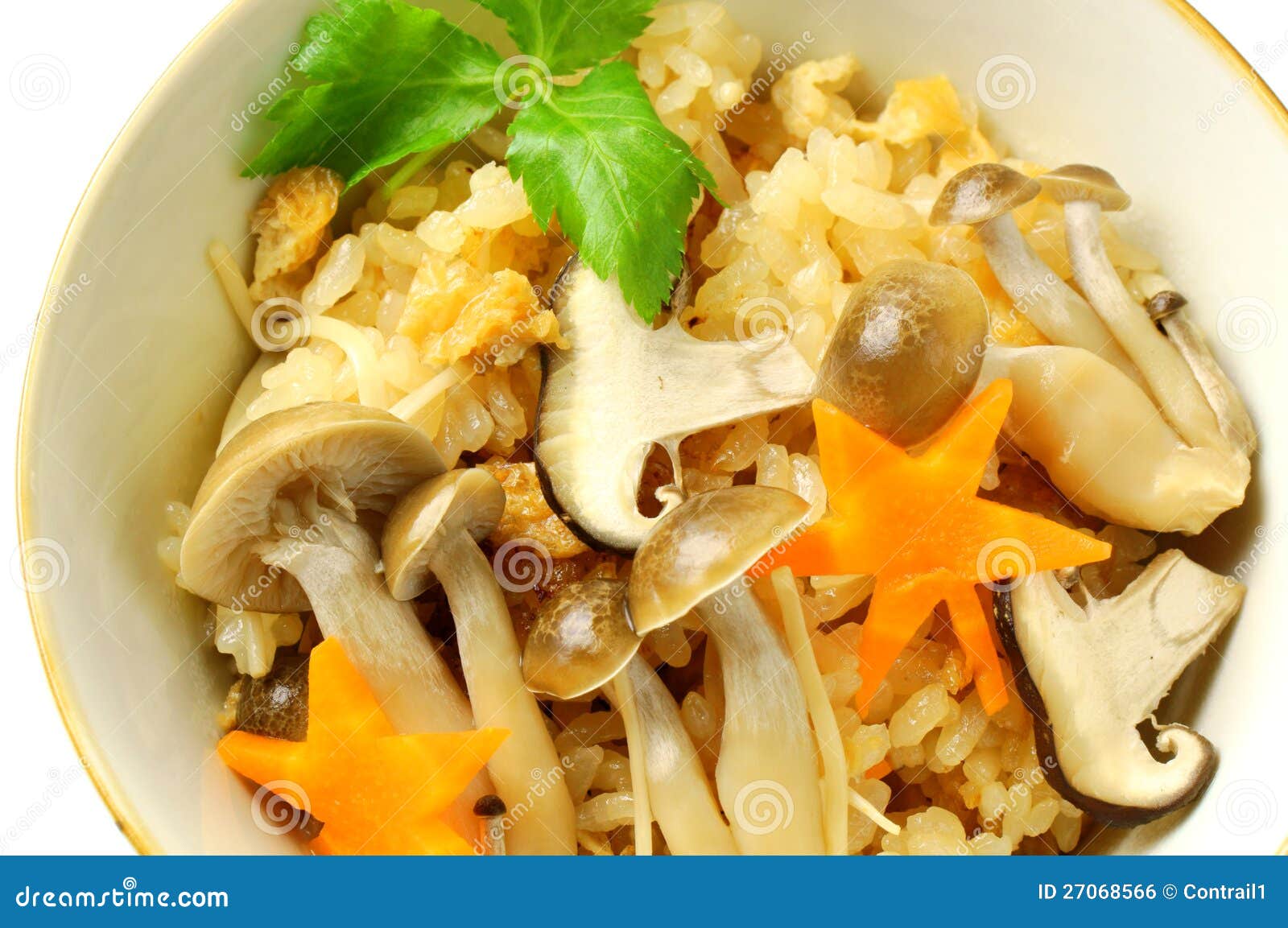 Japanese Food, Kinoko-gohan Stock Photo - Image of japanese, healthy ...
