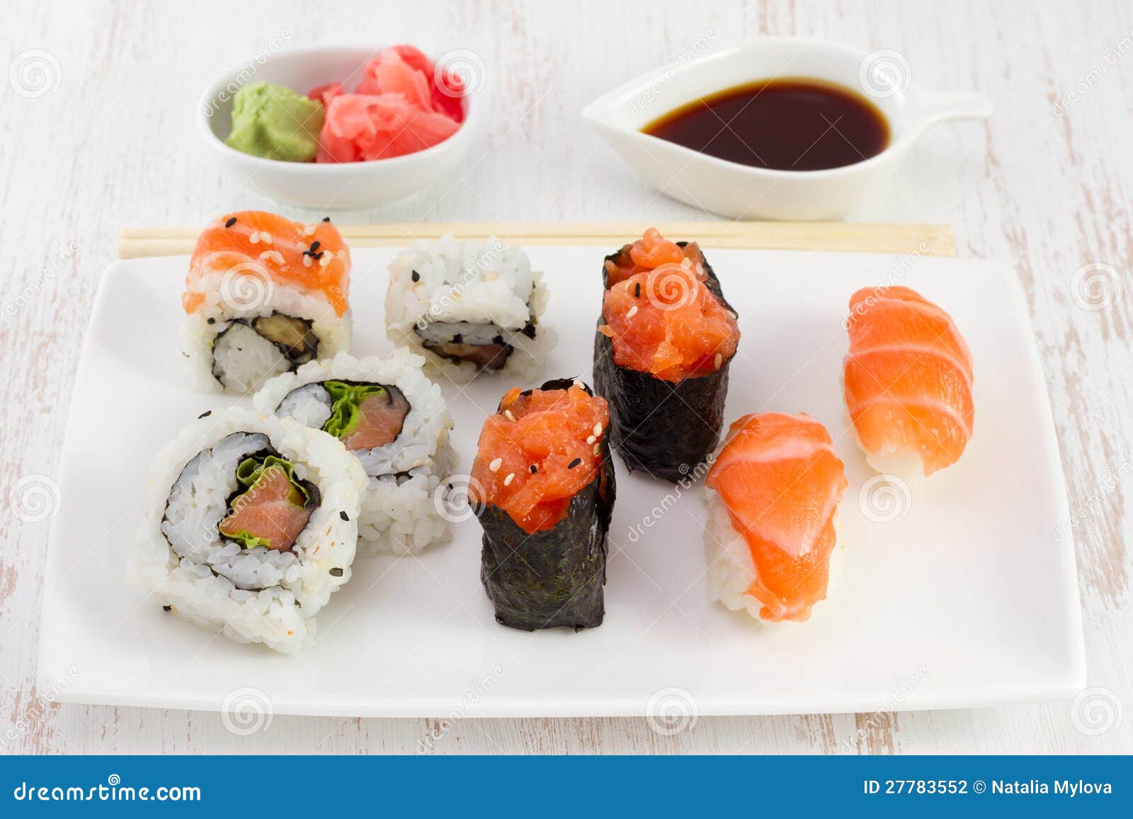 Japanese food on the plate stock photo. Image of asian - 27783552