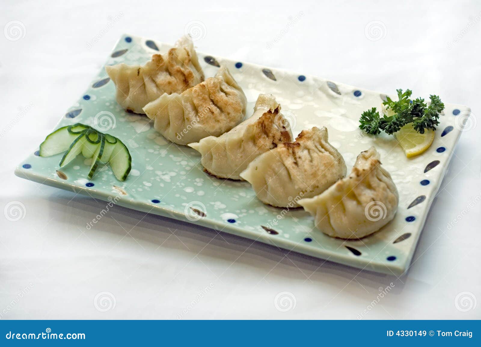 Japanese Food, Plate of Ravioli Stock Image - Image of exotic, interior ...