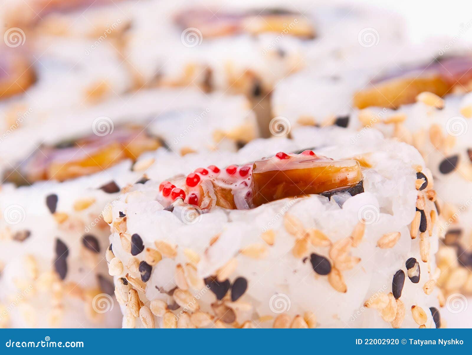 Japanese food roll stock photo. Image of slice, japanese - 22002920
