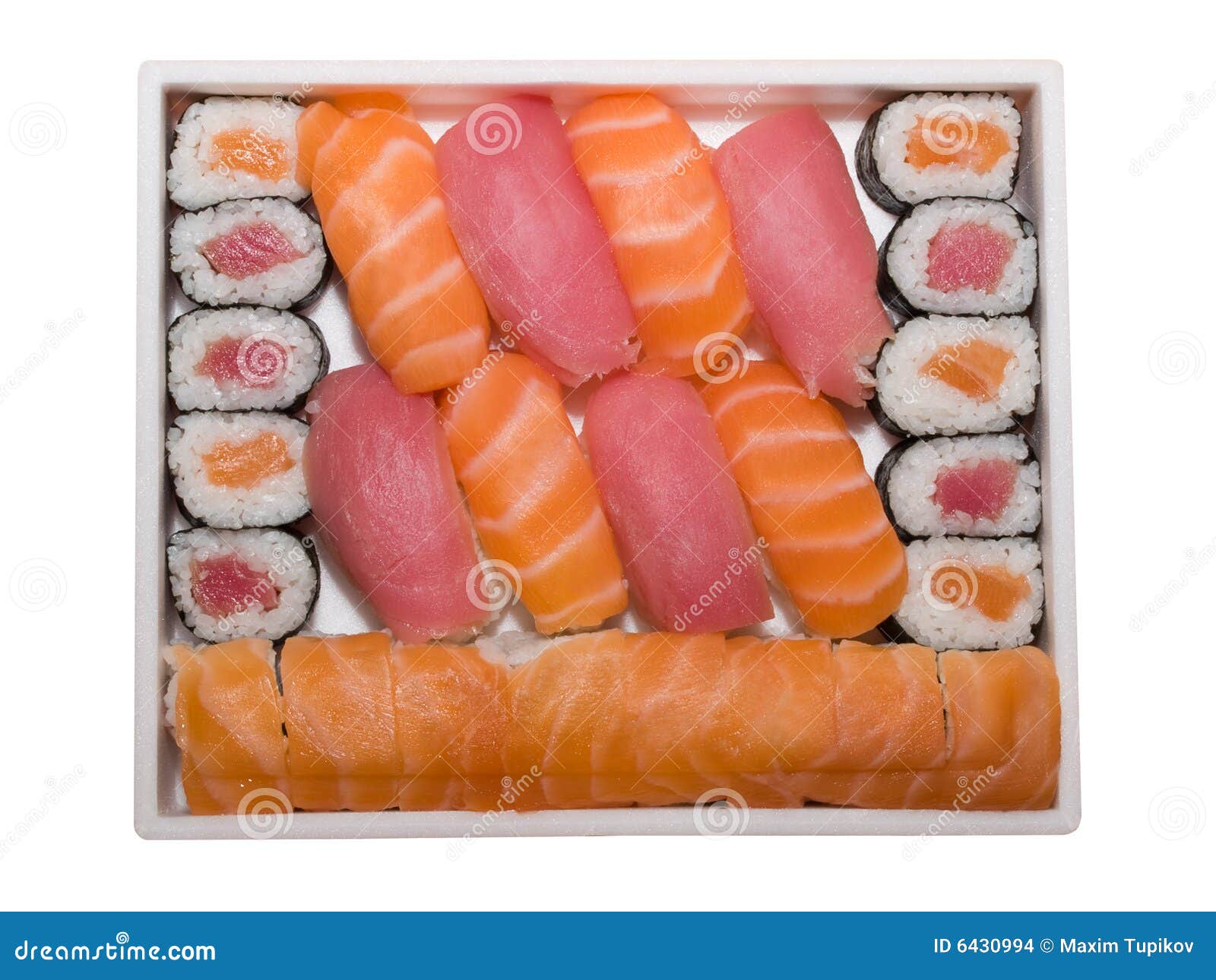 Japanese Food Rolls and Sushi Stock Photo - Image of lunch, cucumber ...