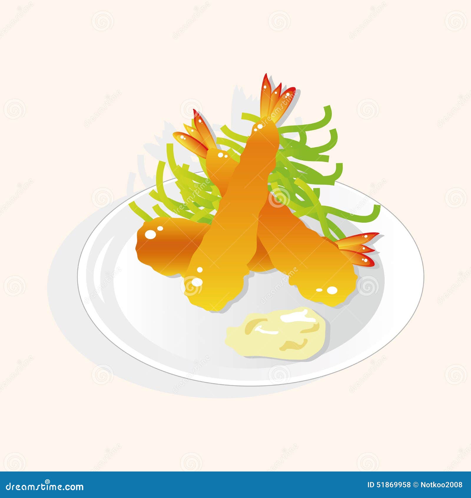 Fried Shrimp. Eyecatching Fried Shrimp Logo In Emblem Form. It Is Good ...