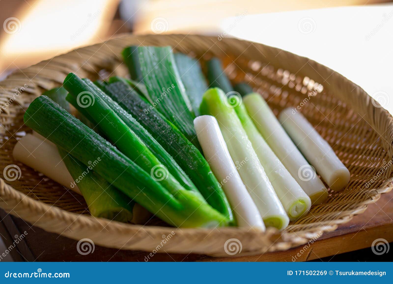 Japanese Fresh Green Scallion. Stock Image - Image of delicious ...