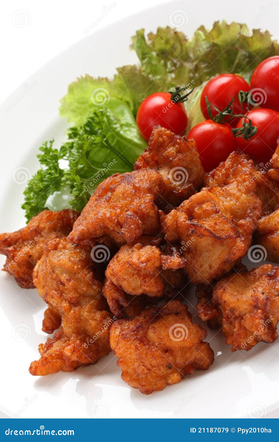 Japanese Fried Chicken Tonkatsu With Curry. Japanese Food Stock Photo ...