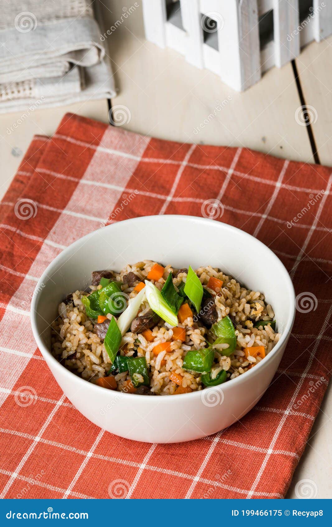 Japanese Fried Rice with Steak Bits Stock Image - Image of bits, asian ...