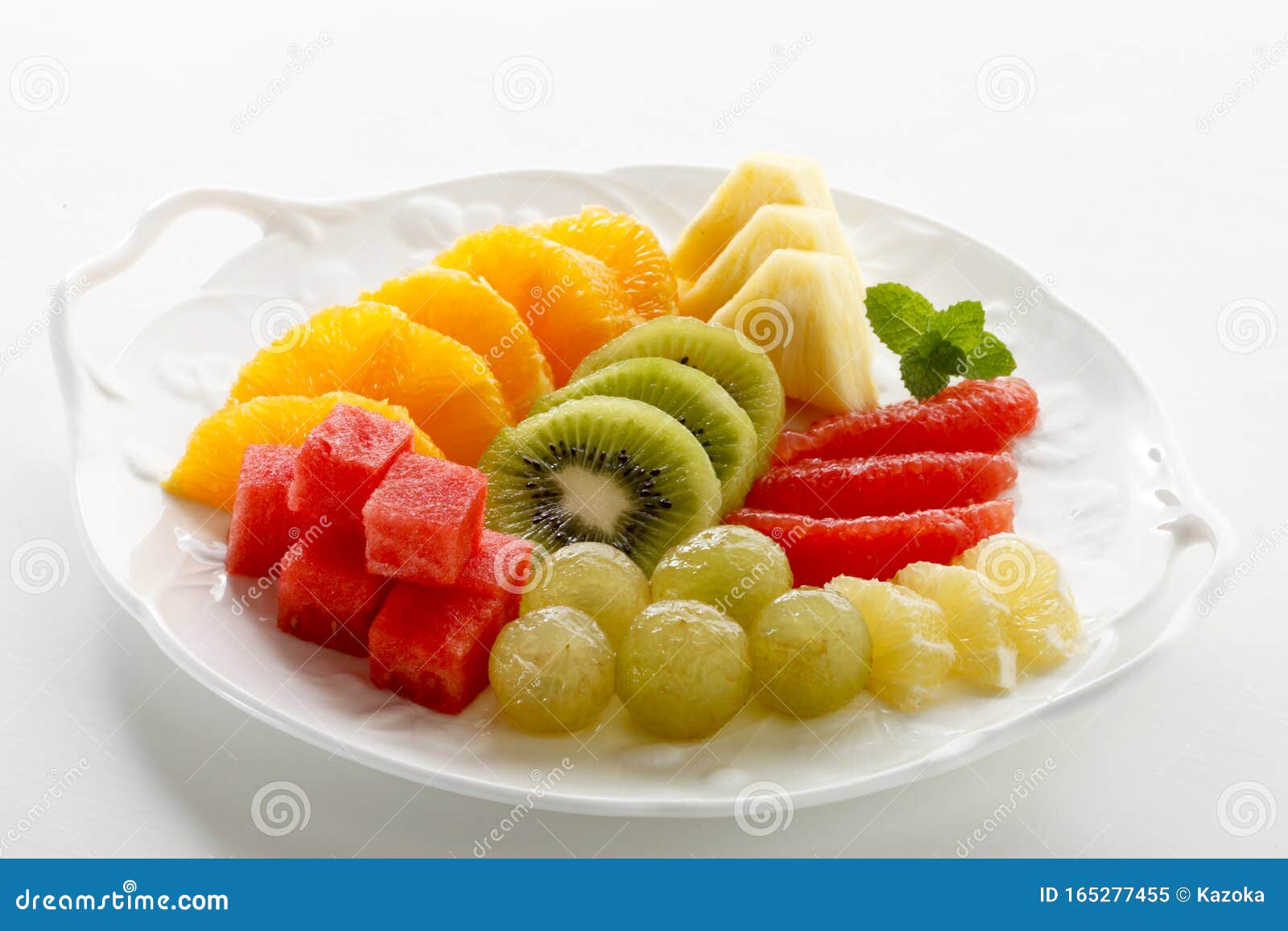Japanese Fruit Platter, Beautifully Cut Fruit Stock Image - Image of ...