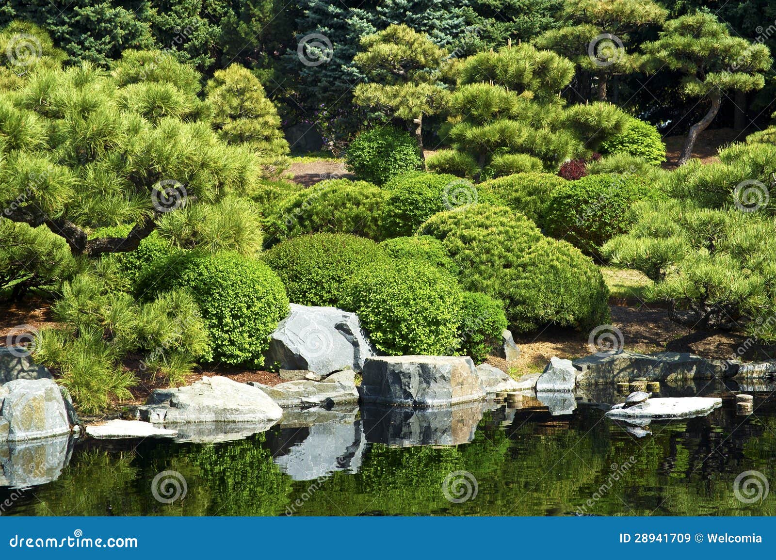 Japanese Garden stock image. Image of horizontal, japanese - 28941709