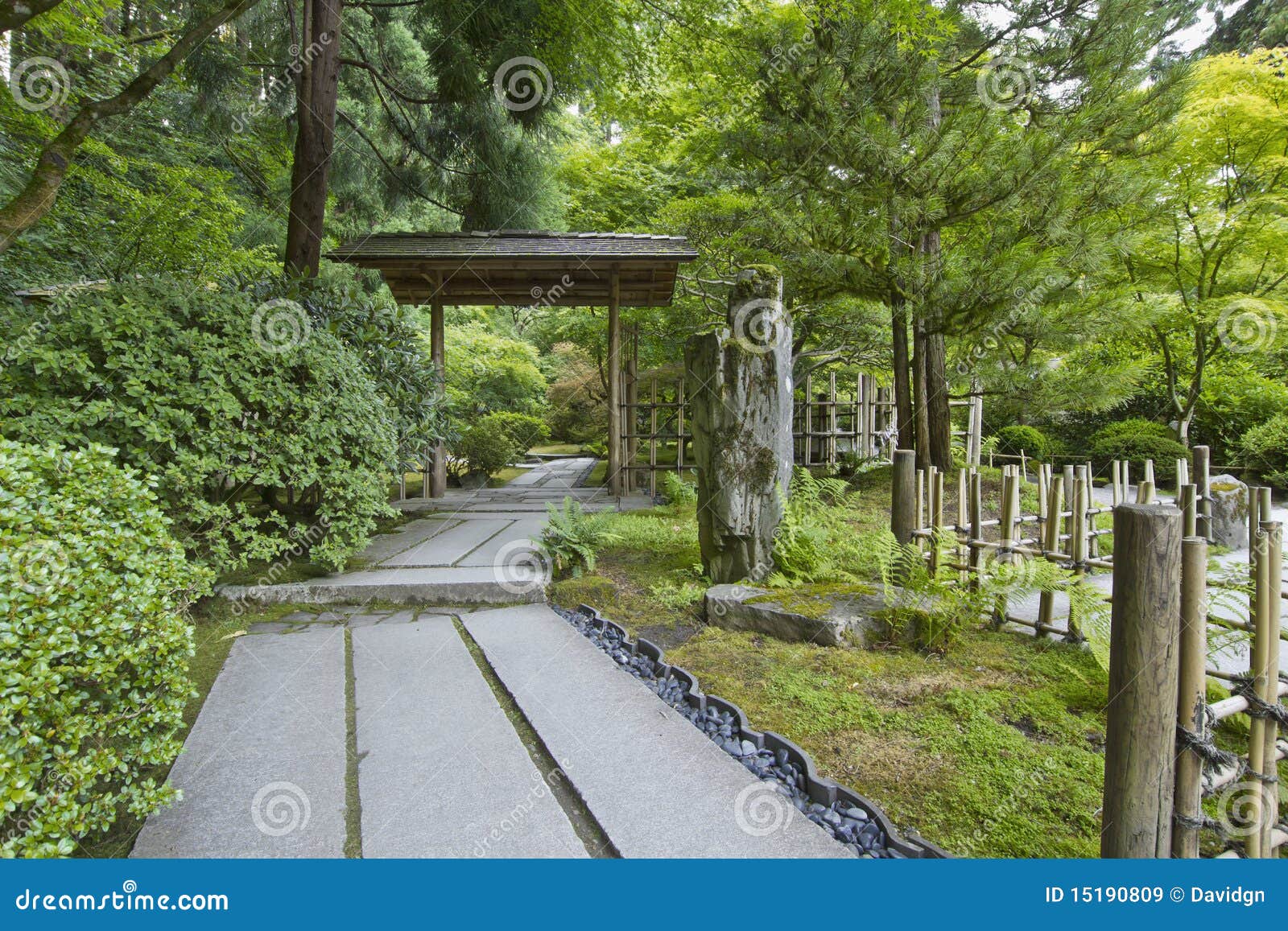 Japanese Garden Path stock image. Image of parks, moss - 15190809