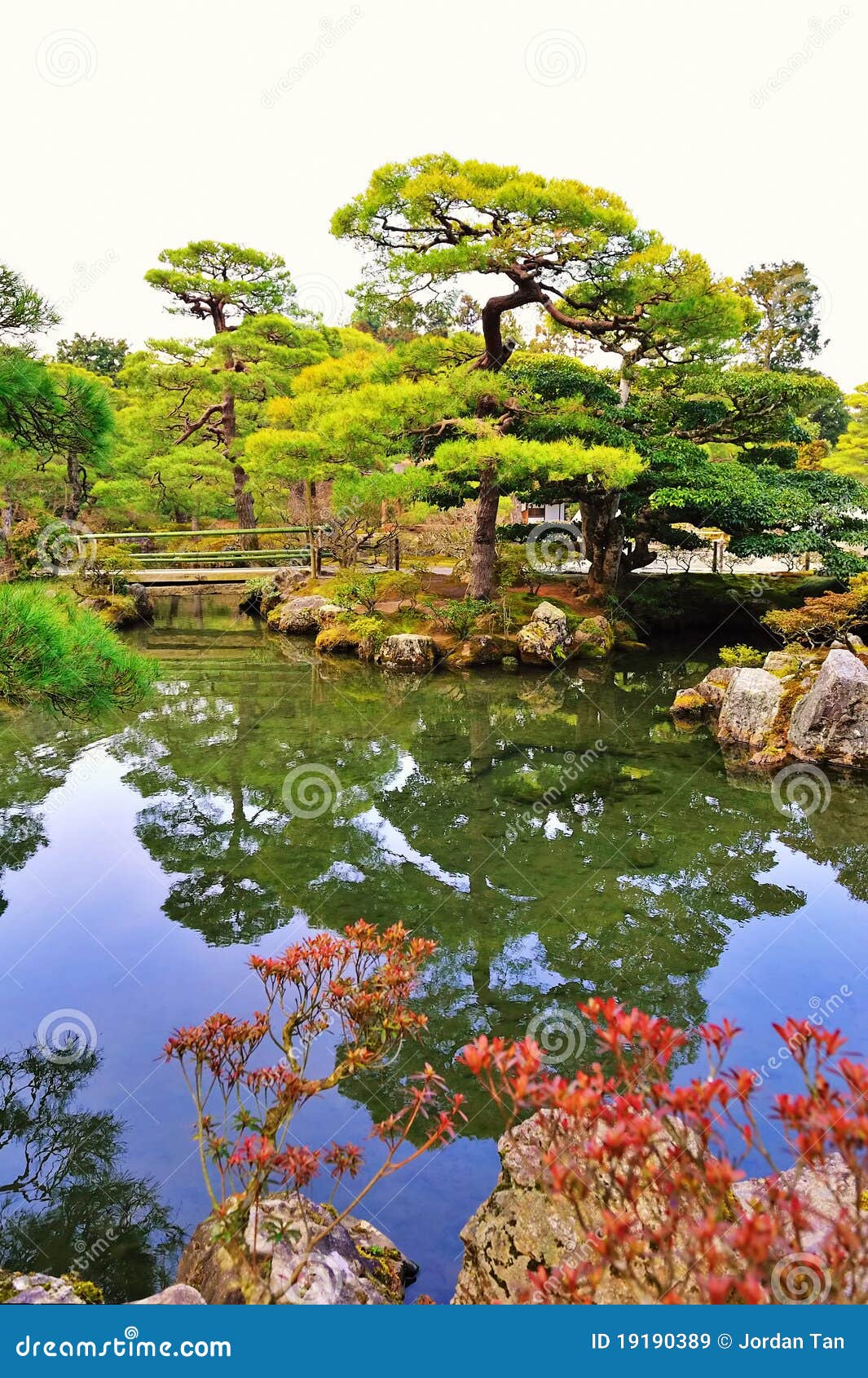 Japanese Garden in spring stock image. Image of garden - 19190389