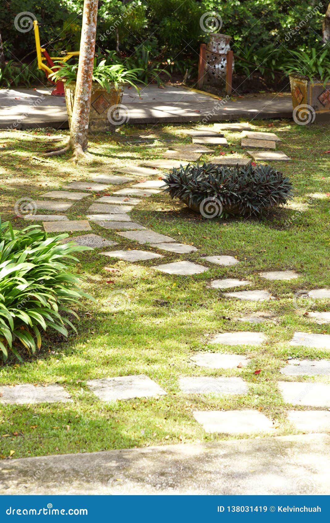 Japanese Garden walkway stock image. Image of nursery - 138031419