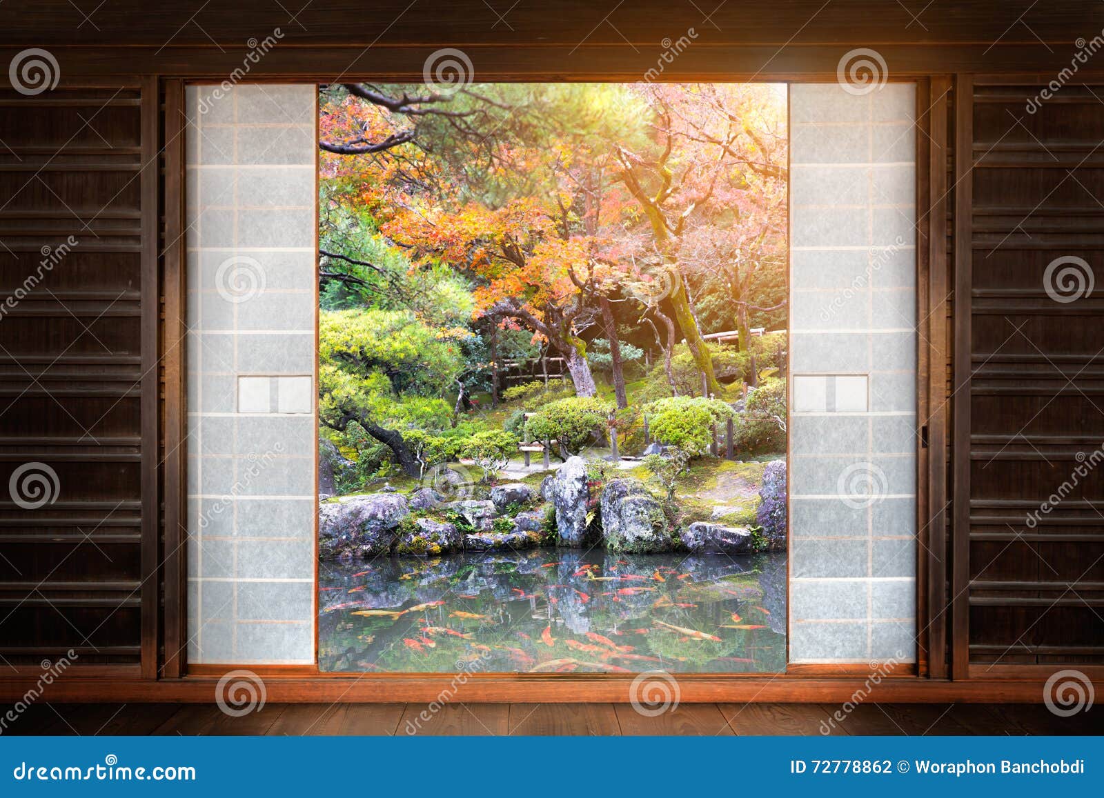 Japanese garden stock photo. Image of green, home, concept - 72778862