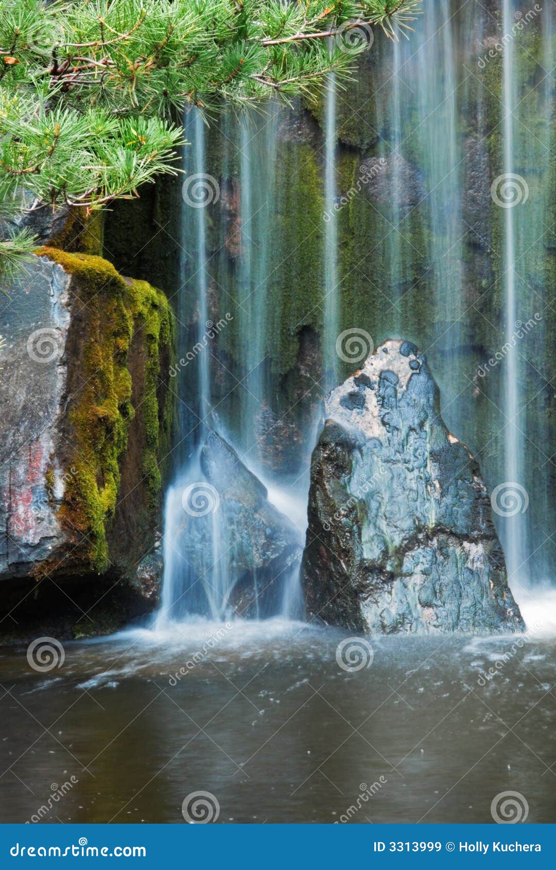 Japanese Garden Waterfall stock image. Image of calm, rock - 3313999