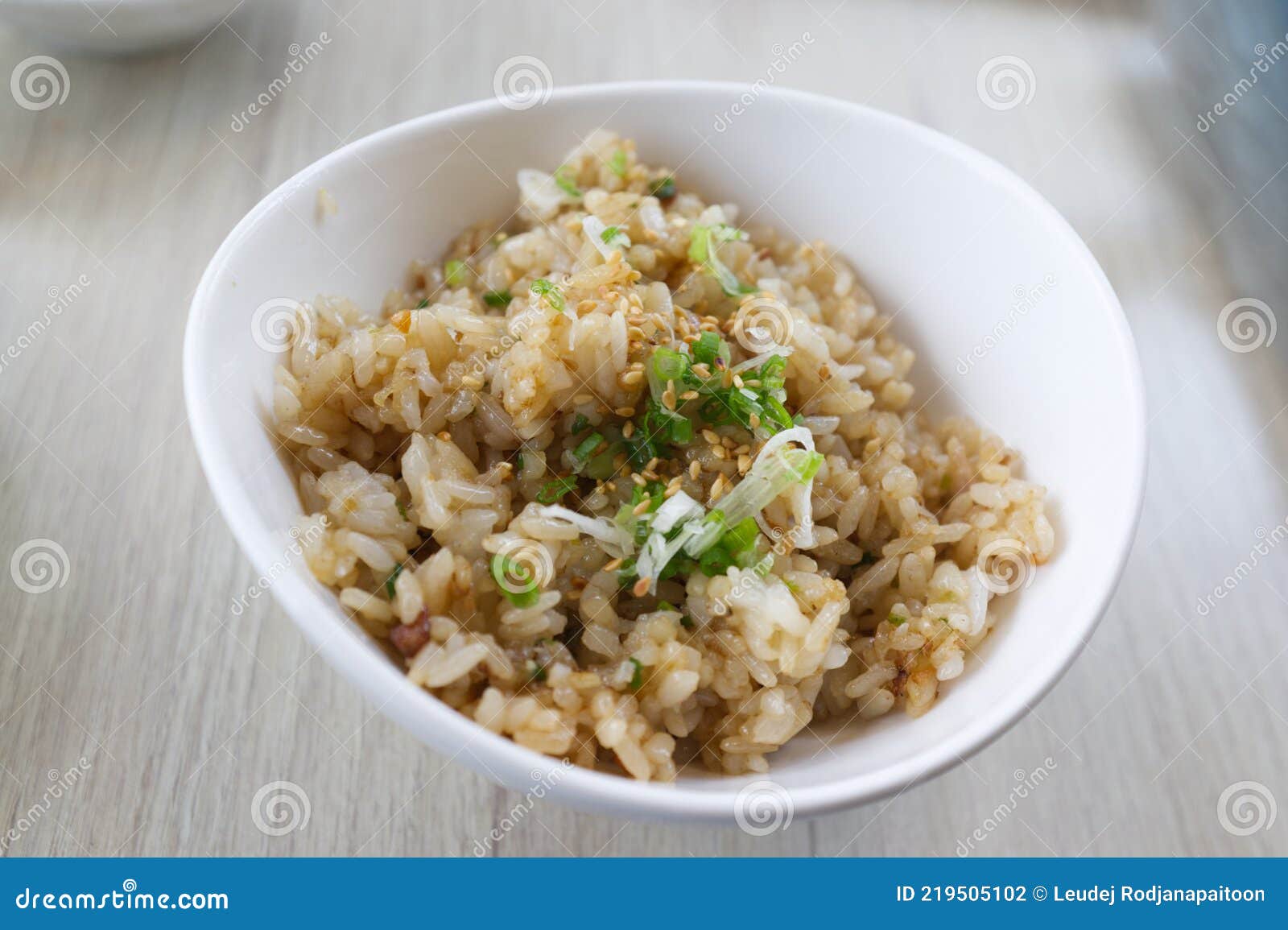 Japanese Garlic Fried Rice with Vegetables Stock Photo - Image of asia ...