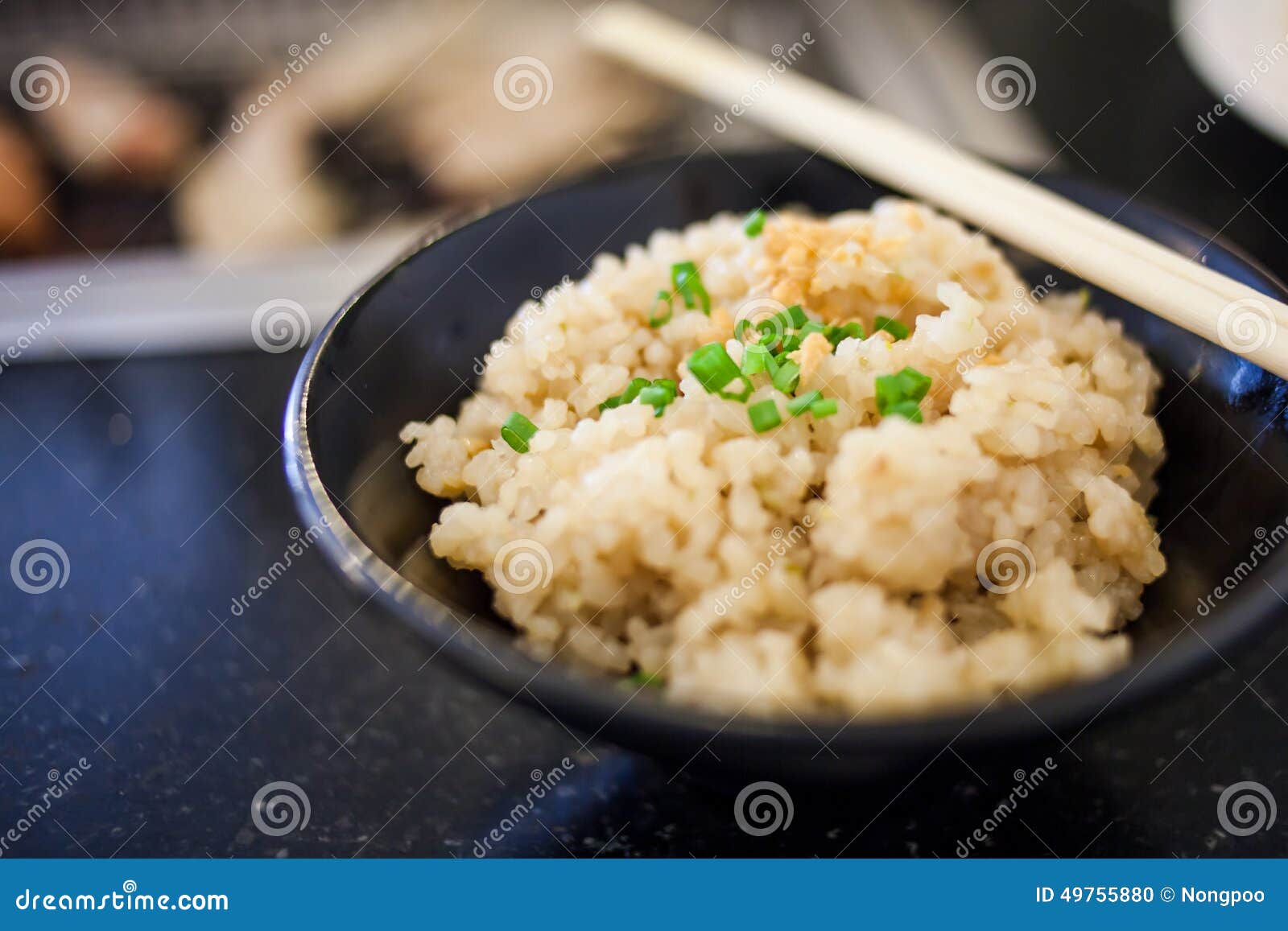 Japanese Garlic rice stock photo. Image of delicious - 49755880