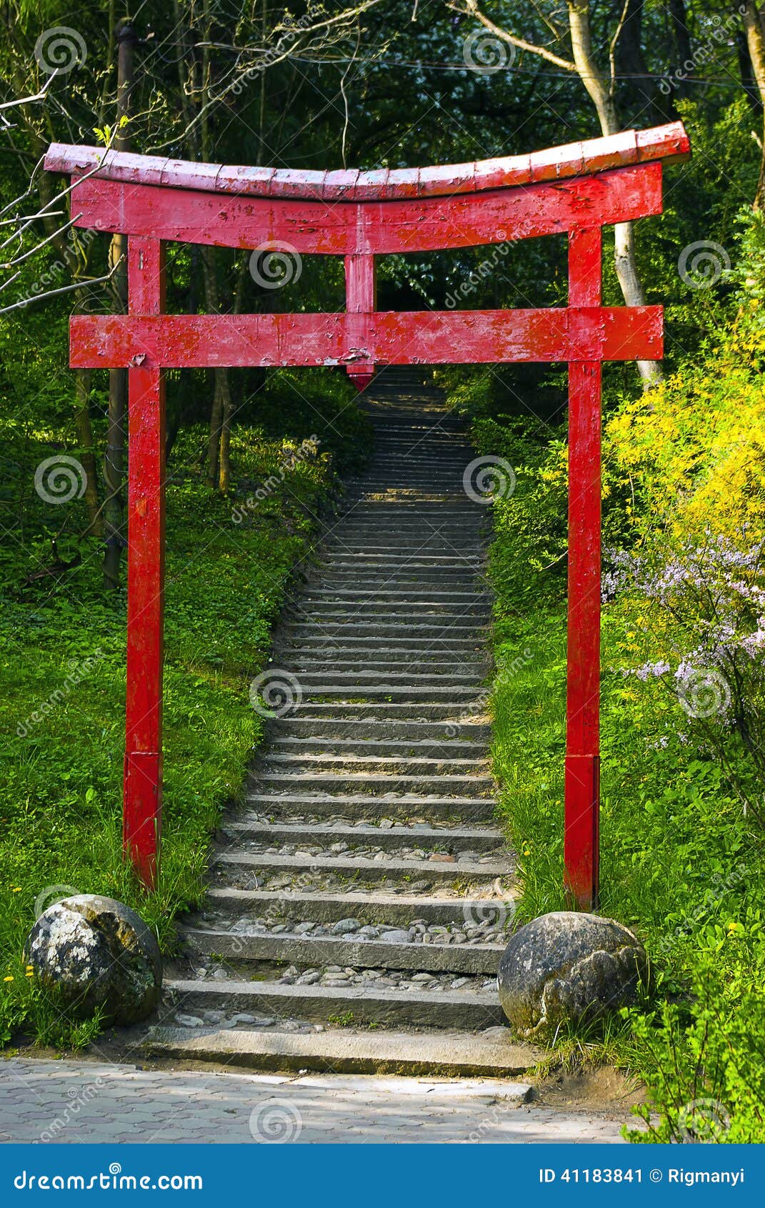 Japanese gate stock image. Image of asia, architecture - 41183841