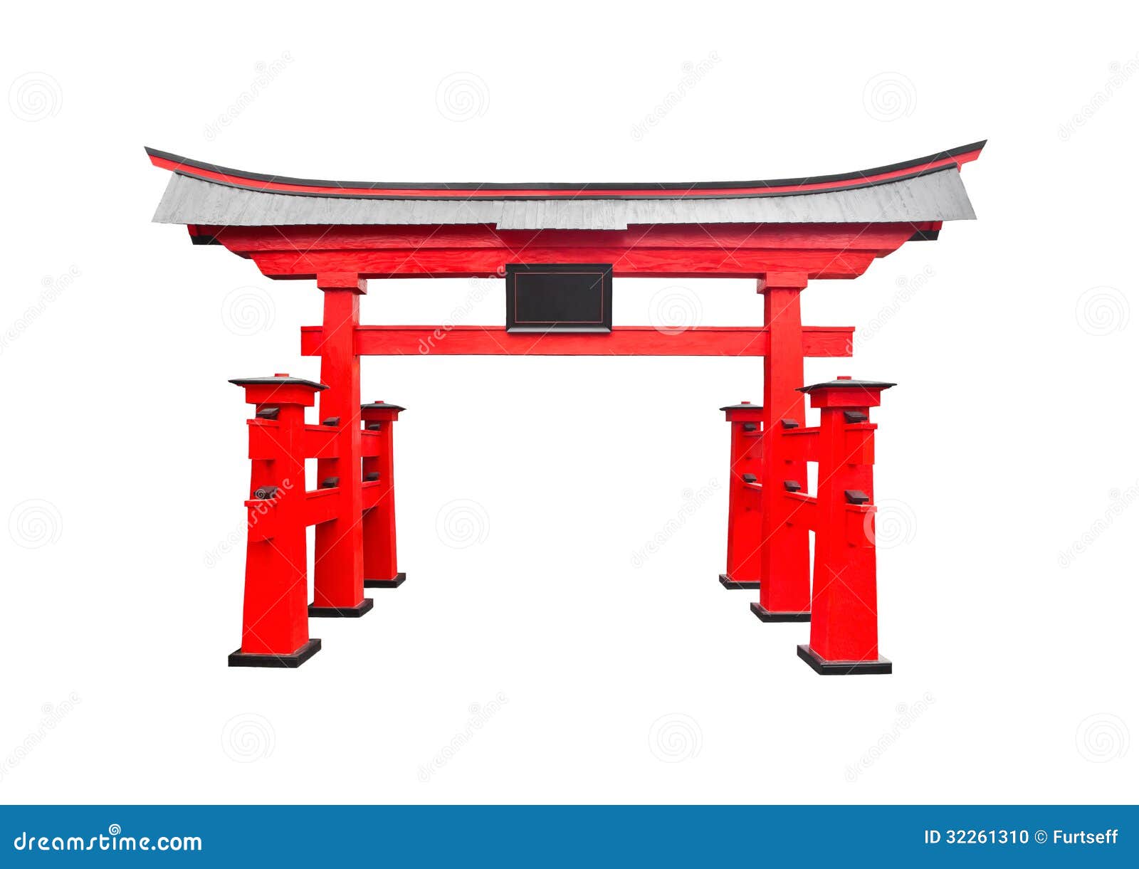 Japanese gate stock photo. Image of japan, buildings - 32261310