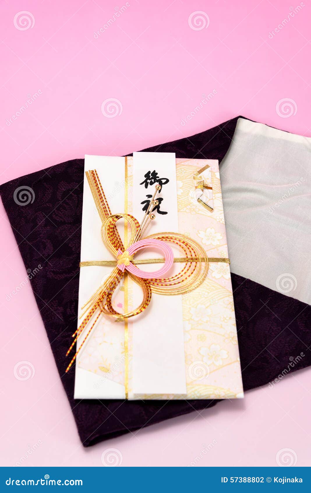Japanese Gift Envelope and Crape Wrapper. Stock Photo - Image of japan ...